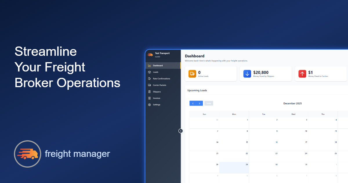 Freight Manager | Freight Broker Software